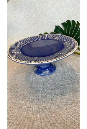 Prato para Bolo com Pé Búzios